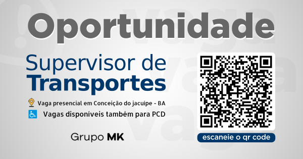 SUPERVISOR DE TRANSPORTES - MONDIAL | Peixe 30